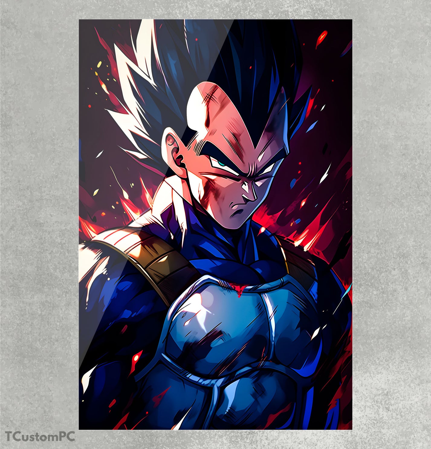 Cuadro DBZ_Dragonball_Vegeta_8, Nuevo Diseño - Displate cuadro de ...