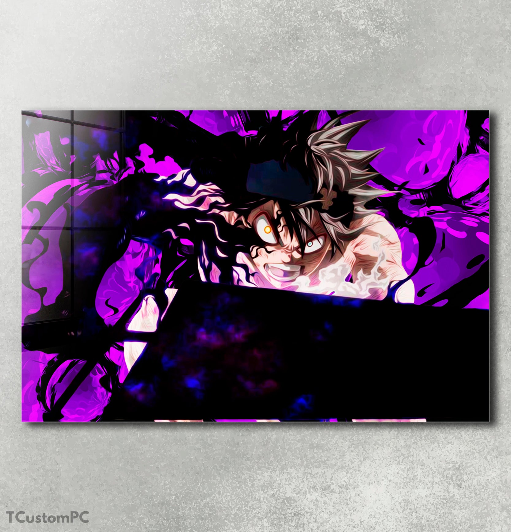 Demon wizard purple painting, New Design - Displate methacrylate ...