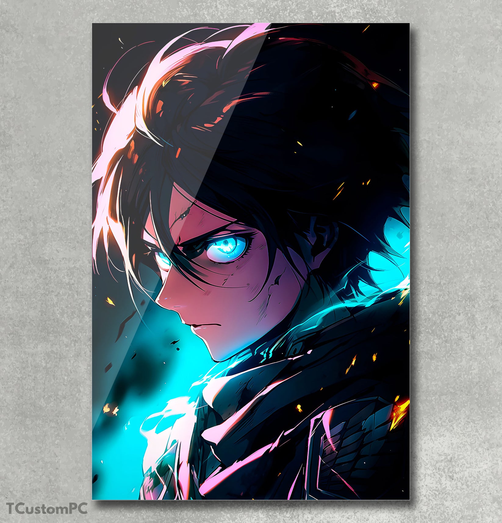 Cuadro Eren Attack on Titan, Nuevo Diseño - Displate cuadro de ...