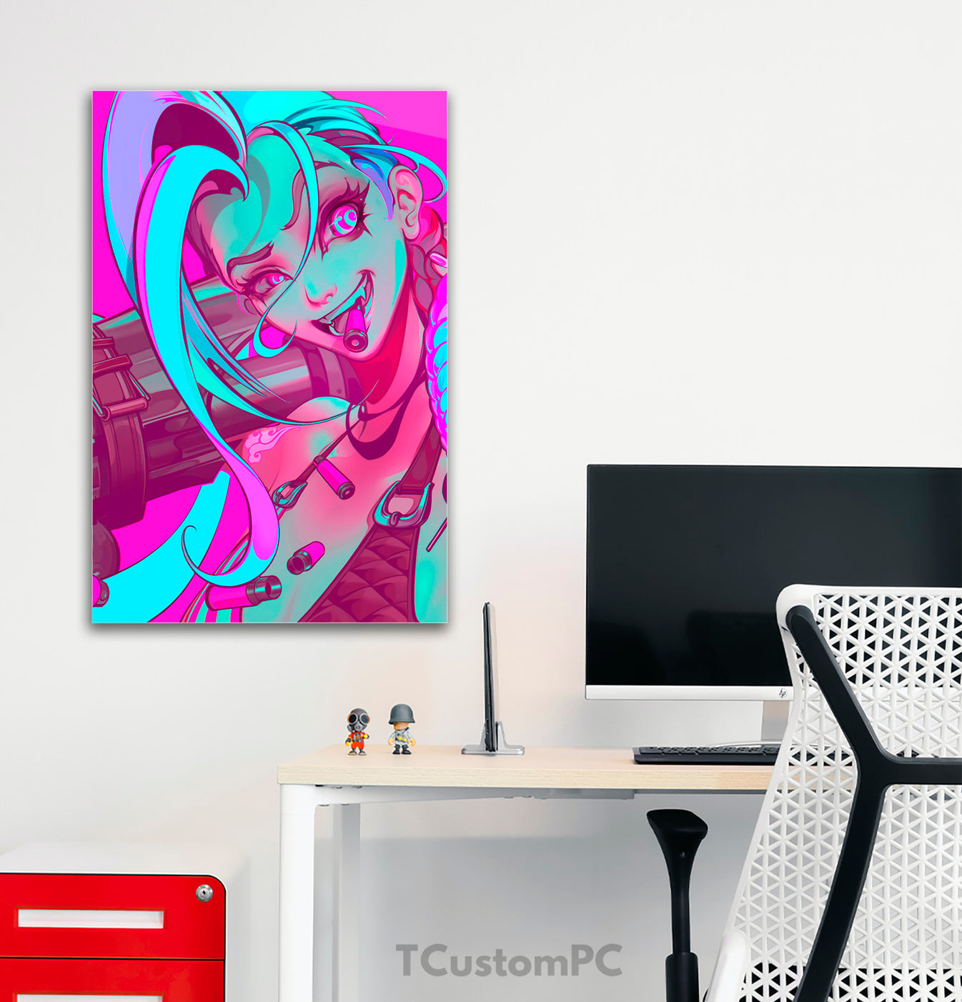 Cuadro Jinx League of Legends, Nuevo Diseño - Displate cuadro de metacrilato – TCustomPC