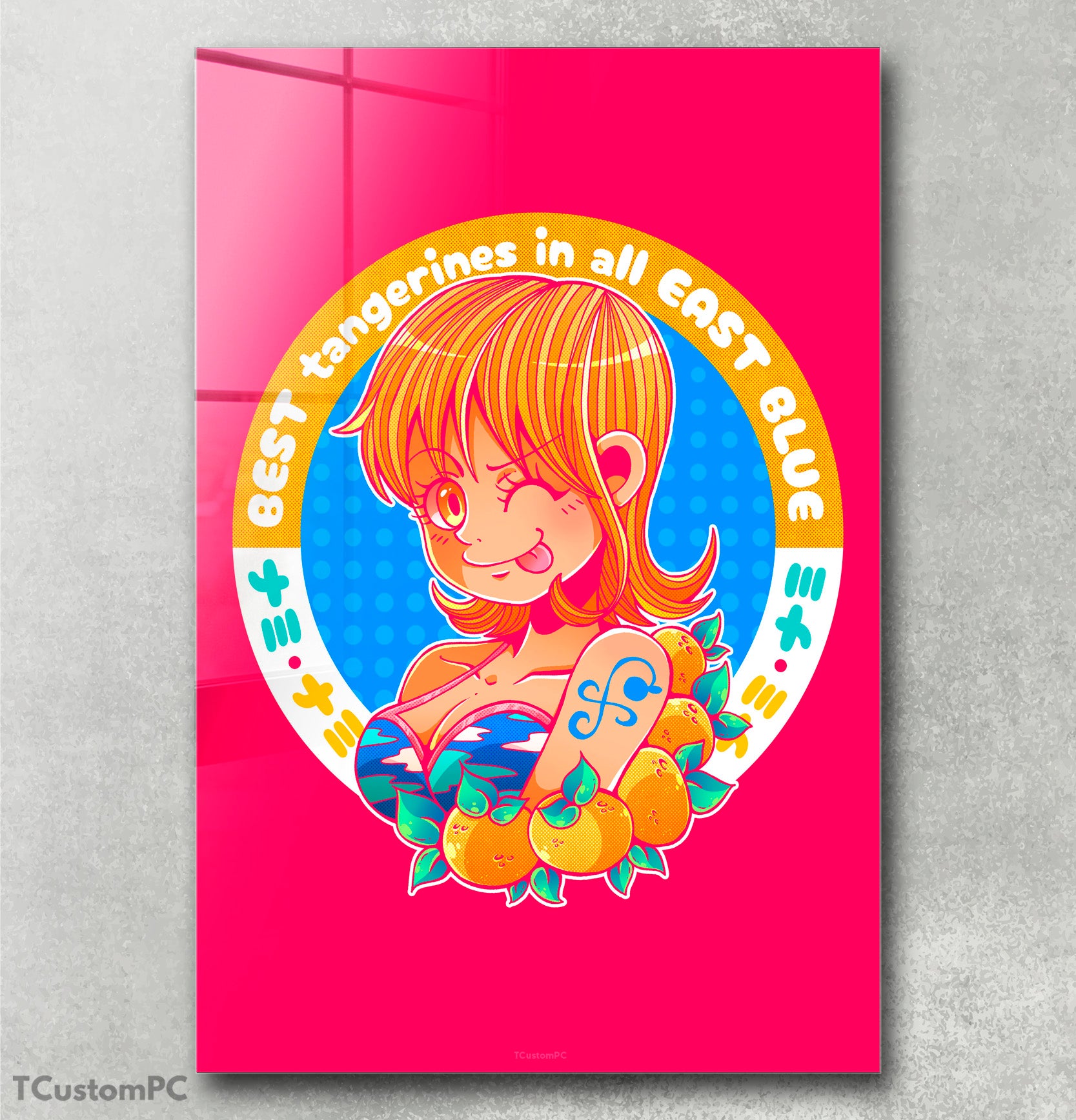 Nami Mugiwara painting, New Design - Displate methacrylate painting ...