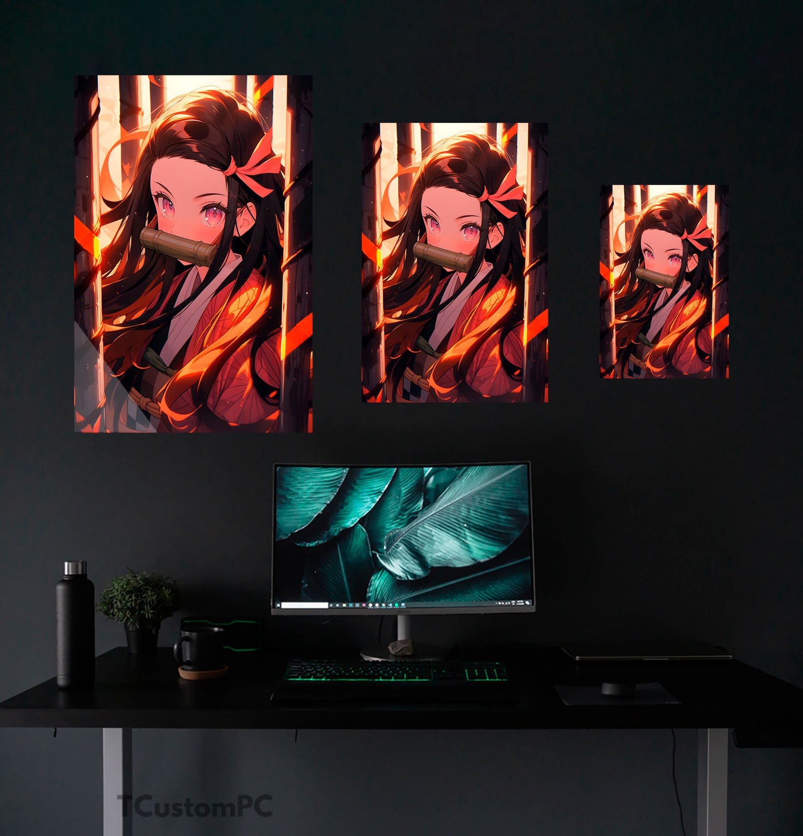 Cuadro Nezuko Kimetsu No Yaiba, Nuevo Diseño - Displate cuadro de ...