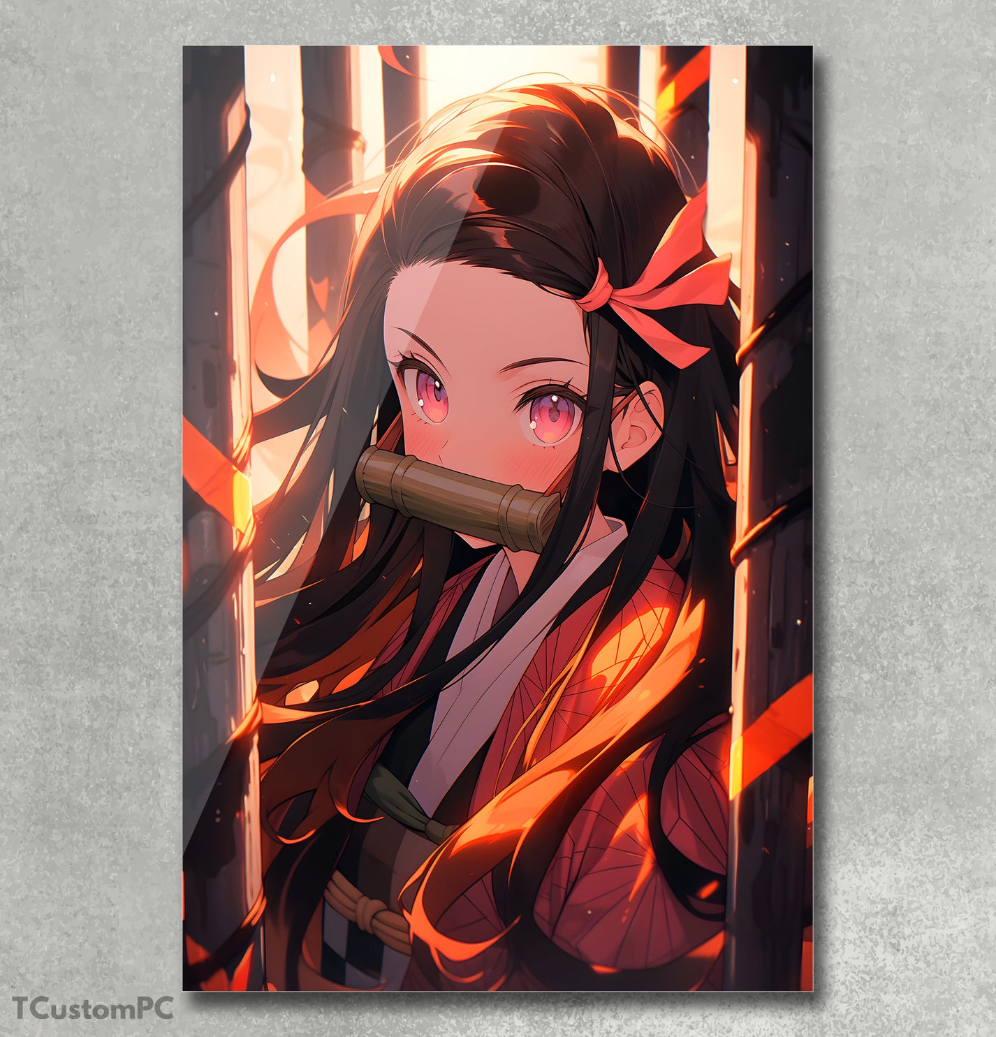 Cuadro Nezuko Kimetsu No Yaiba, Nuevo Diseño - Displate cuadro de ...