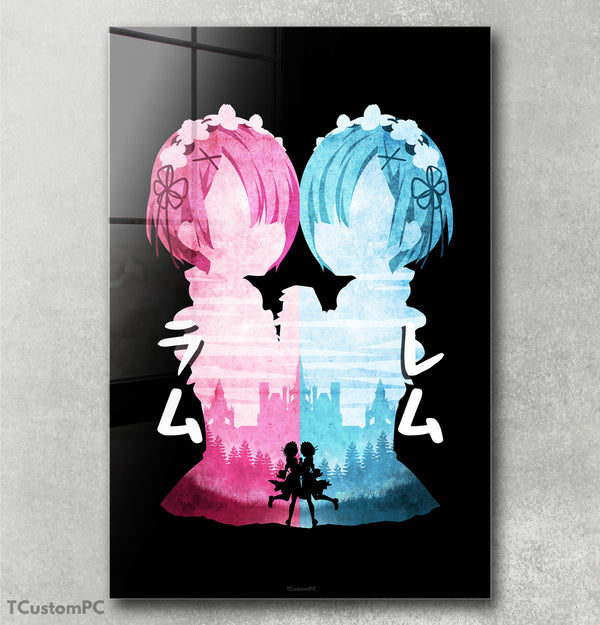Ram Rem Minimalist Silhouette Painting, New Design - Methacrylate ...