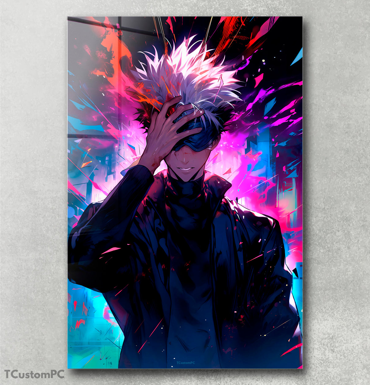 Cuadro Satoru Gojo radiance color, Nuevo Diseño - Cuadro Displate de ...
