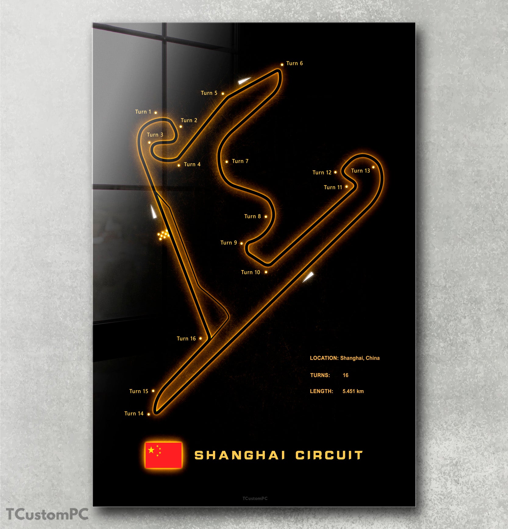 Shanghai Circuit painting, New Design - Displate methacrylate painting ...