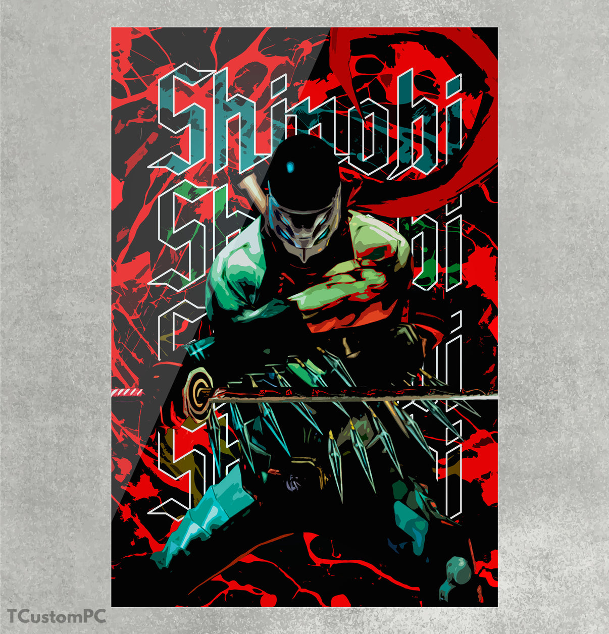Shinobi ultimate poster painting, New Design - Displate methacrylate ...