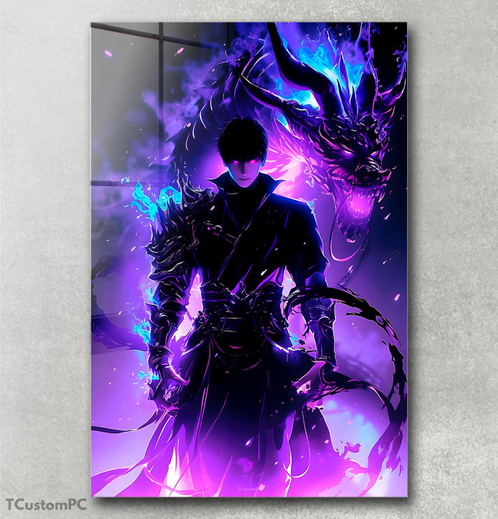 Solo Leveling Arisev3 Frame, New Design - Methacrylate Displate Frame ...