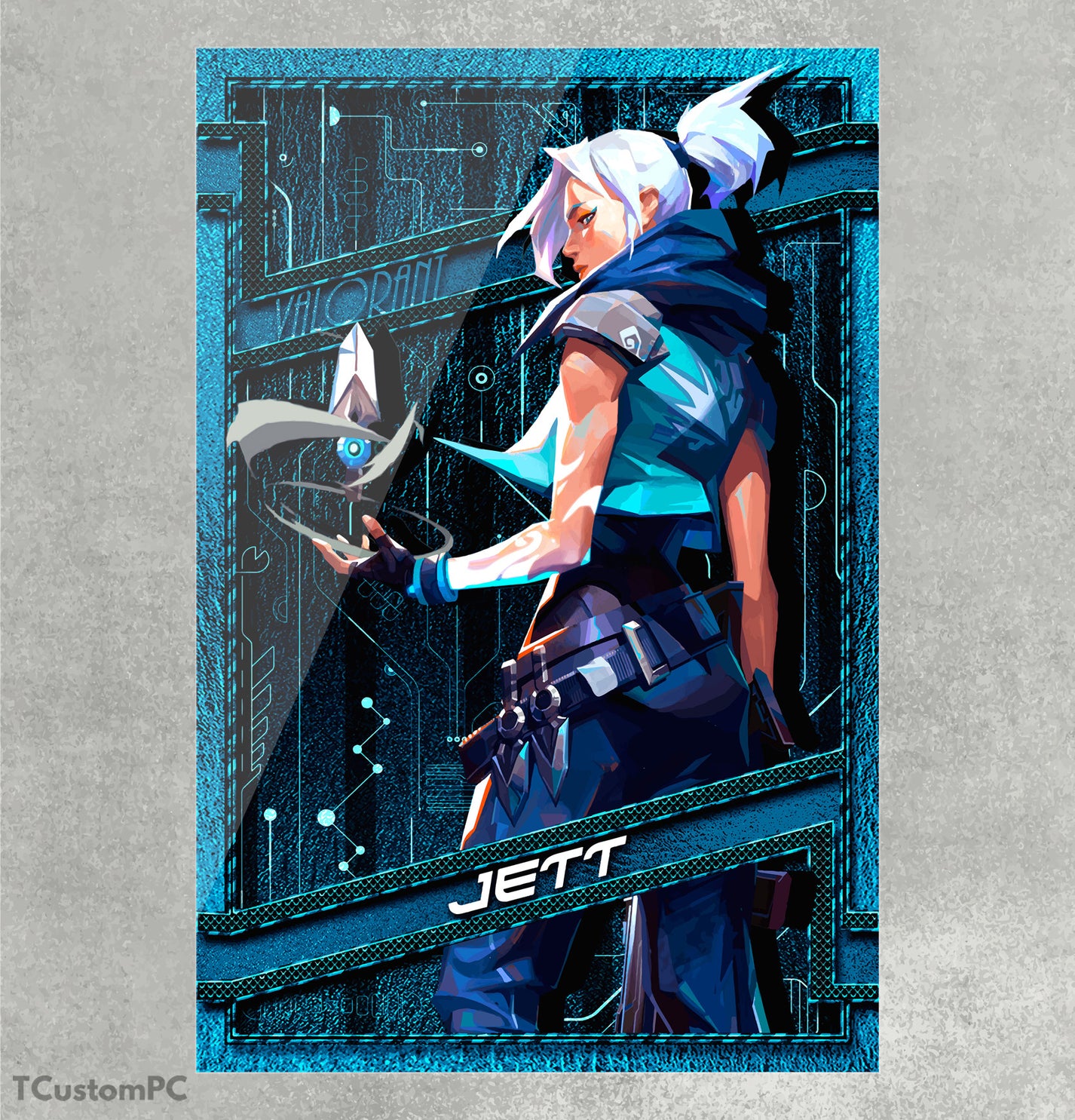 Cuadro Valorant Jett vector, Nuevo Diseño - Displate cuadro de ...